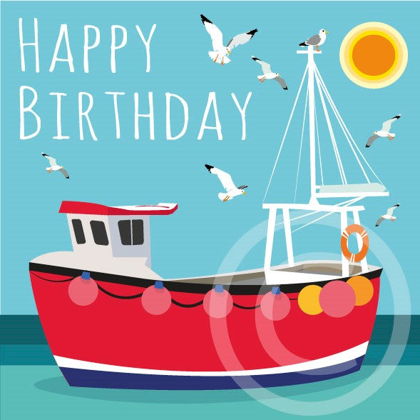 Happy Birthday Boat – Cornishbirdinthesticks